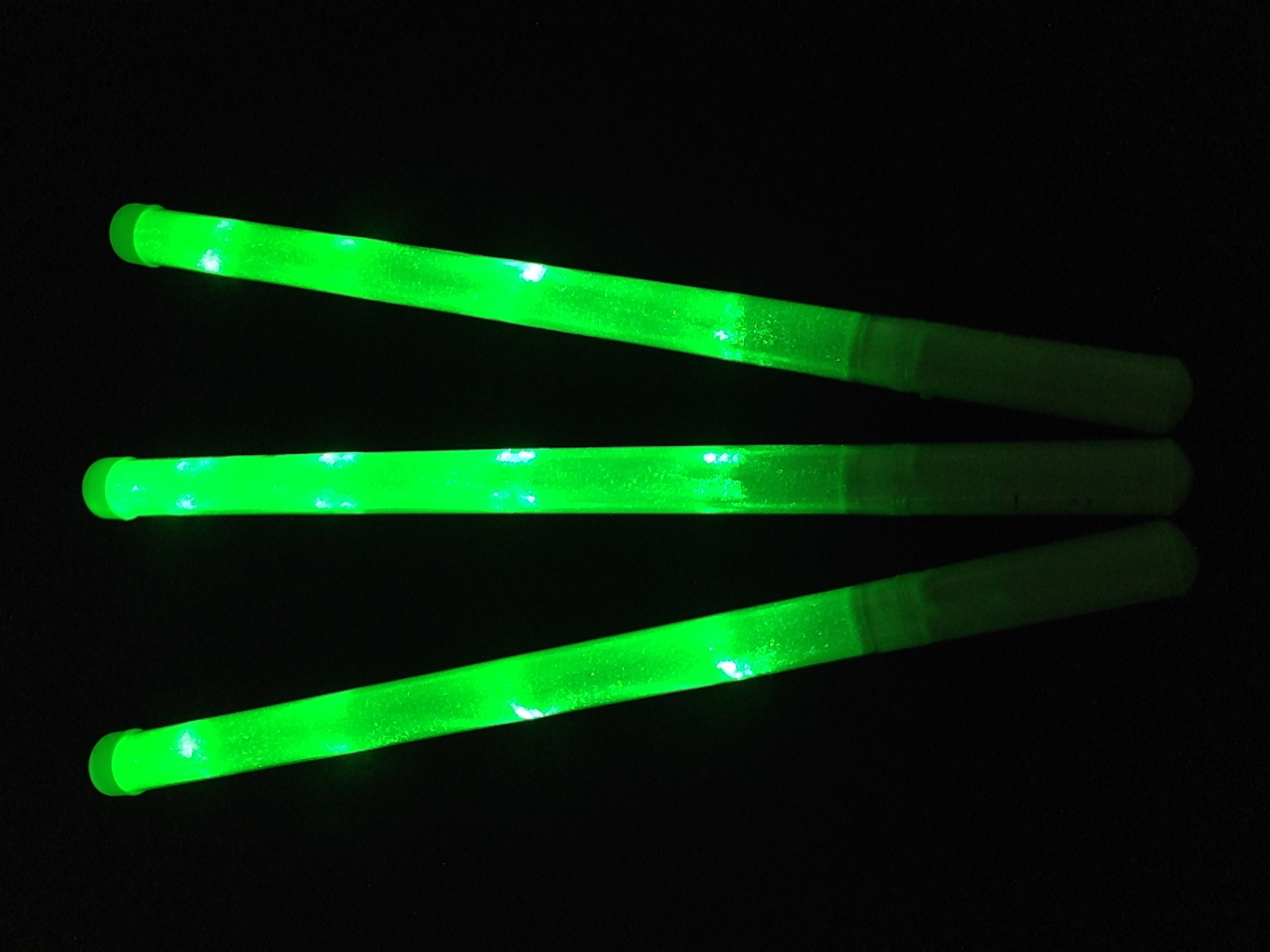 Bâton lumineux vert led unicolore